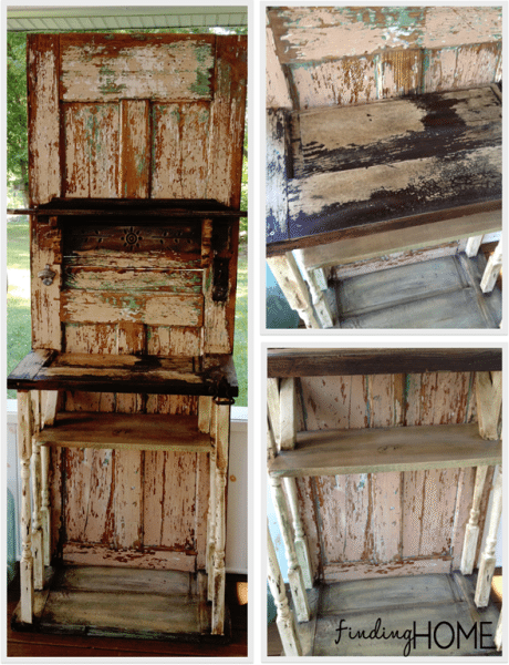 Upcycled Vintage Door Beverage Bar | Upcycle That