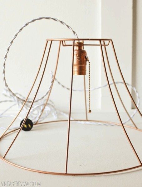 Wire Pendant Light Tutorial | Upcycle That